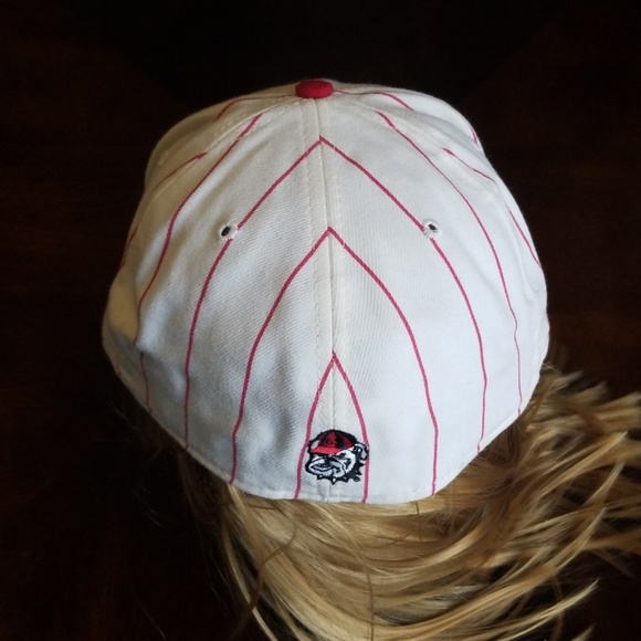 New Era | Accessories | Rare New Era Pinstripe Georgia Bulldogs Fitted ...